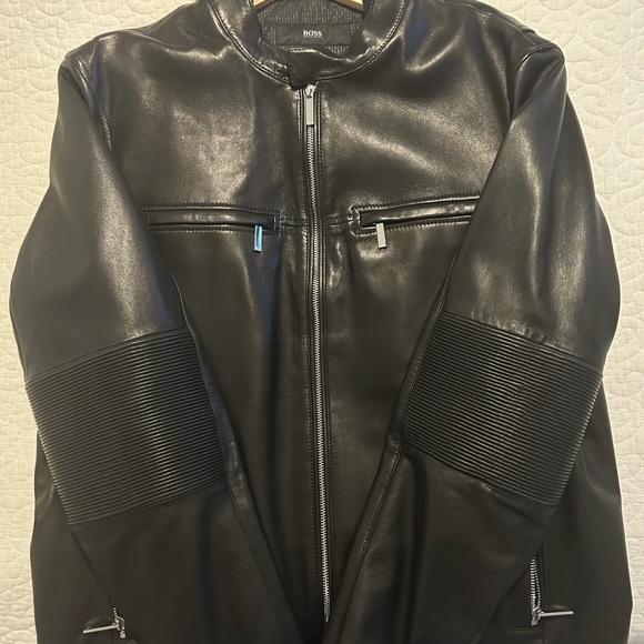 Hugo Boss | Jackets & Coats | Almost Nee Hugo Boss Leather Mercedes Amg ...